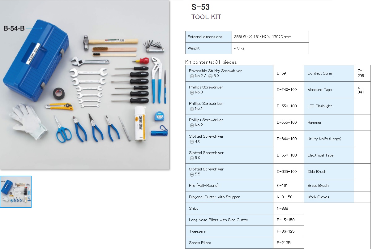 Ichiban Precision Sdn Bhd - Hozan - HOZAN TOOL KIT